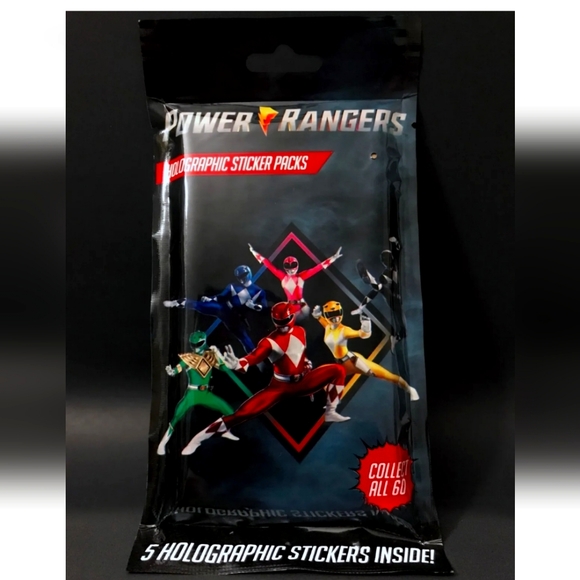 Accessories | 1 Pack Mighty Morphin Power Rangers Holographic Stickers ...